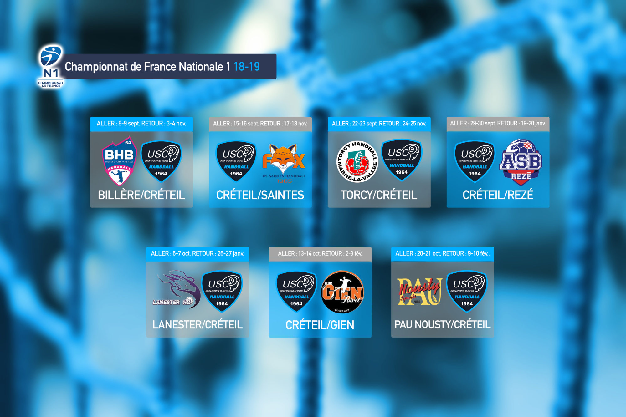 N1 – Le calendrier est tombé - USCHB