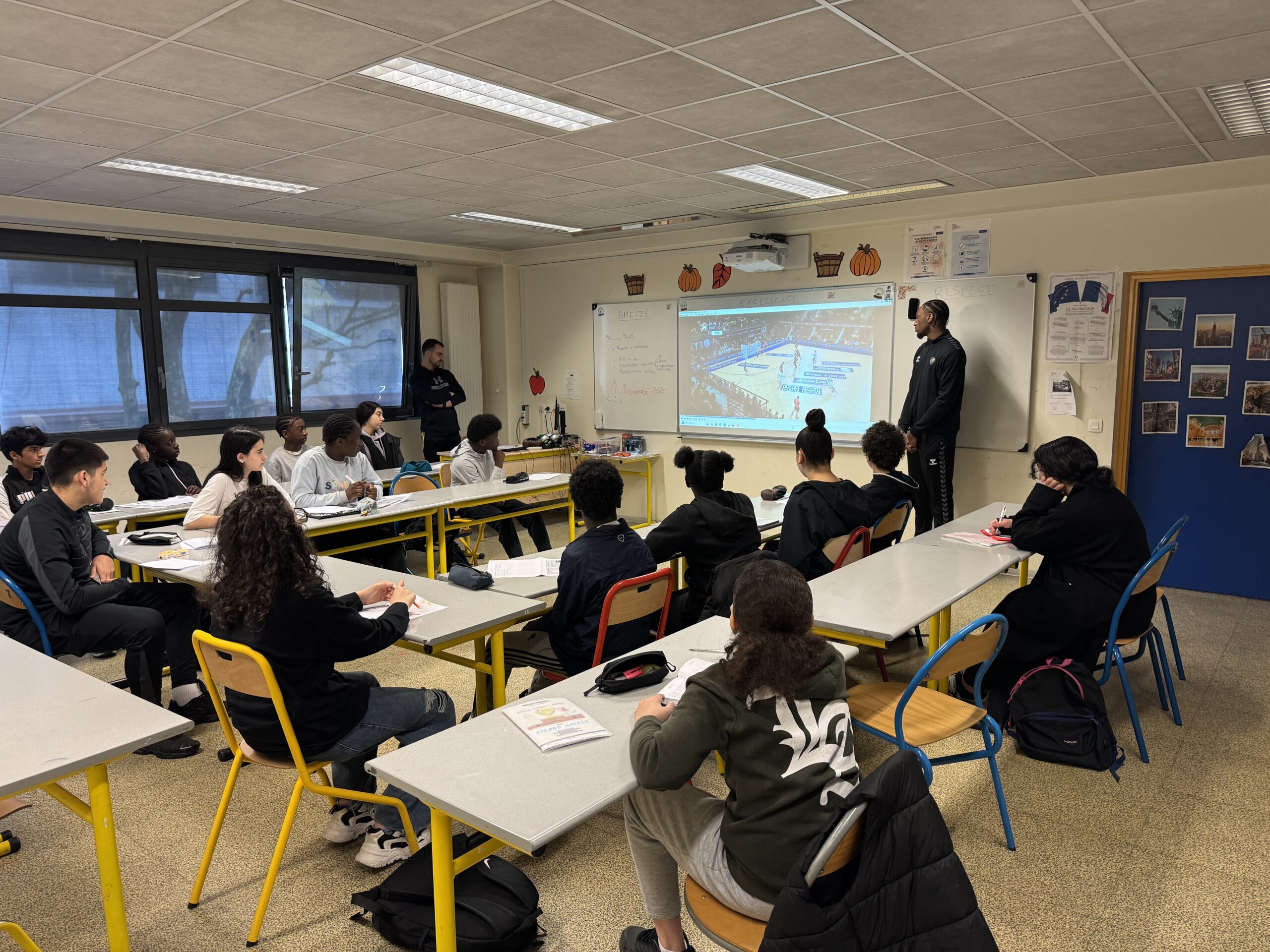 Belco & Alejandro au contact des collégiens - USCHB